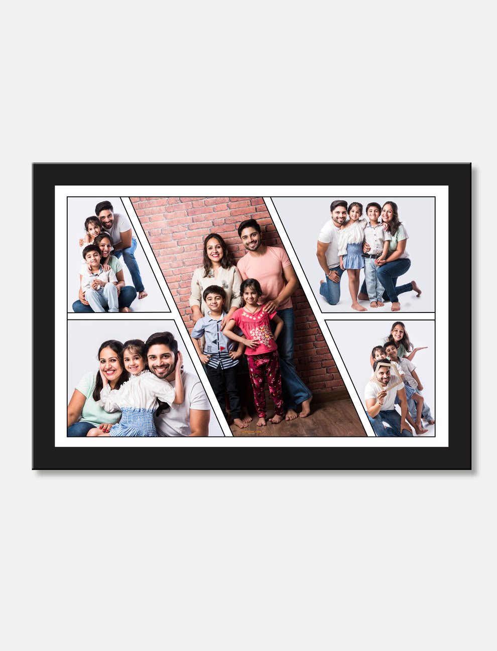5 photo collage frame Personalised Photo Collage Black Frame Custom ph